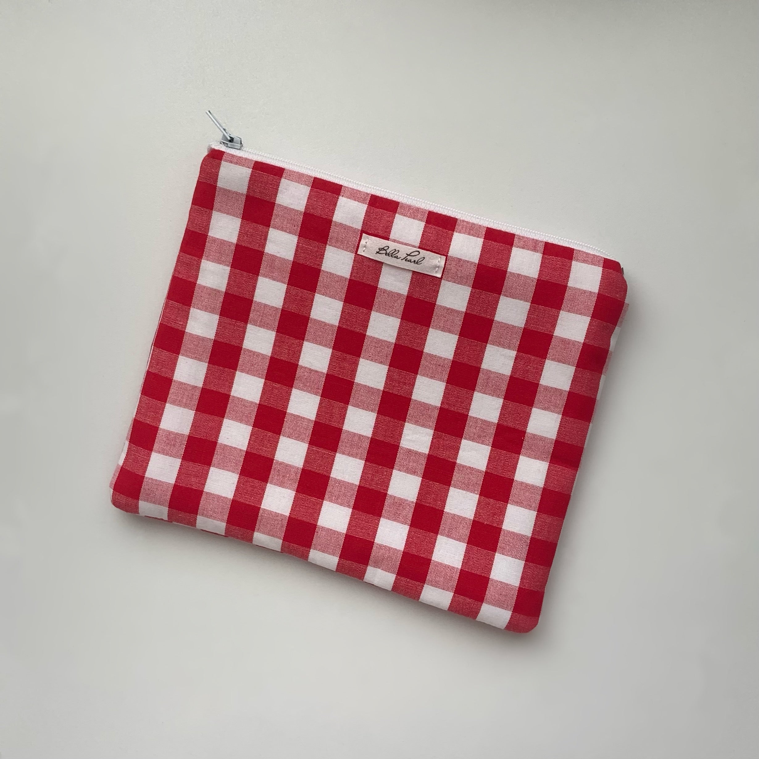 Red Gingham Pouch – Bella Pearl